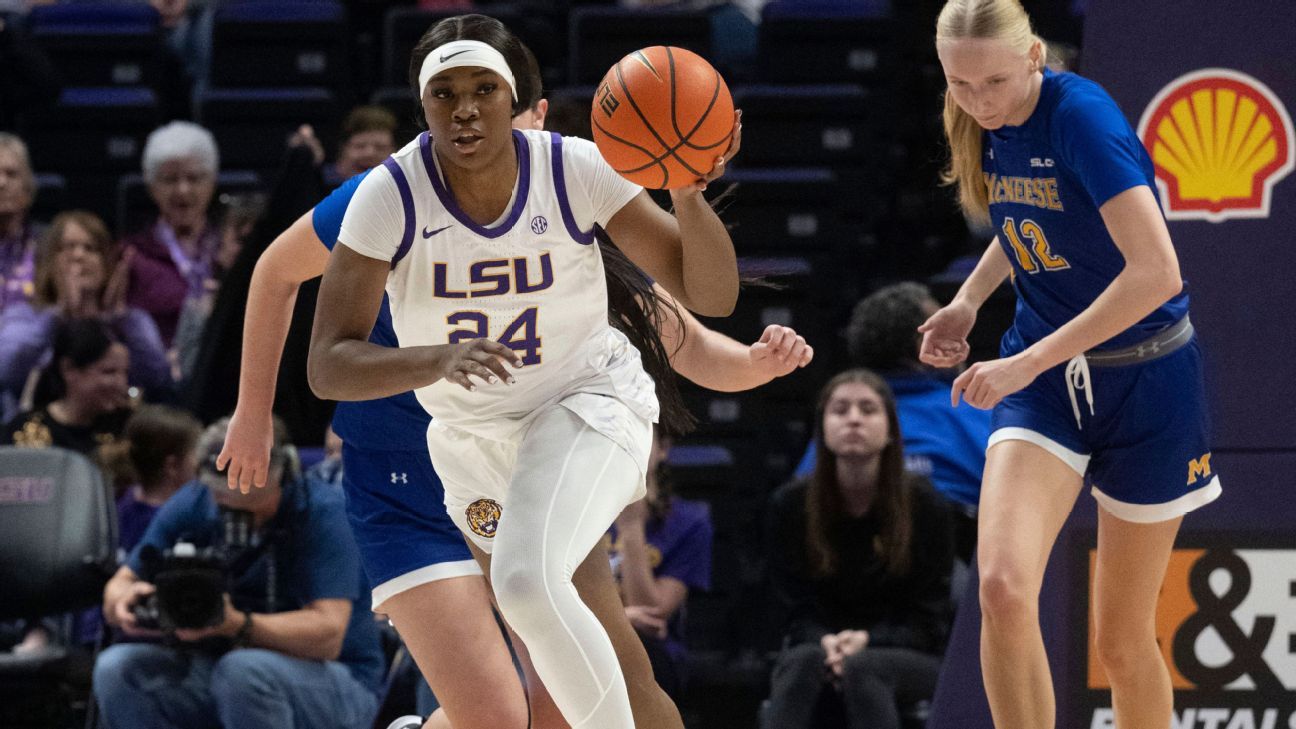 LSU sets school records for points, margin of victory in 133-44 win - ESPN