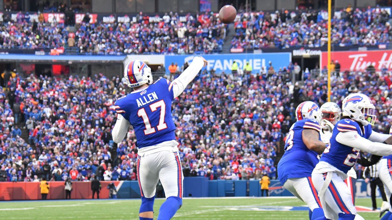 Bills QB Josh Allen tweaks throwing motion to up efficiency - ESPN