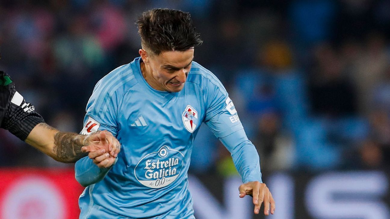 Franco Cervi sufrió una rotura fibrilar y es baja en Celta de Vigo - ESPN