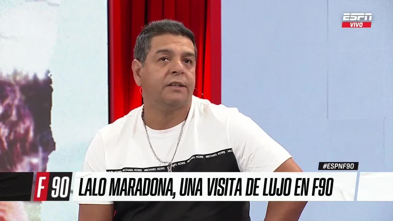 Lalo Maradona recordó a Diego en ESPN F90: el final, su mejor momento y ...