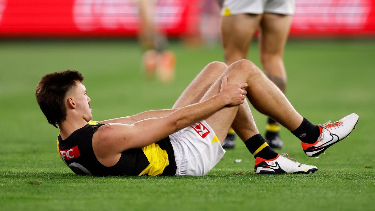Richmond Tigers back Josh Gibcus after ACL injury - ESPN