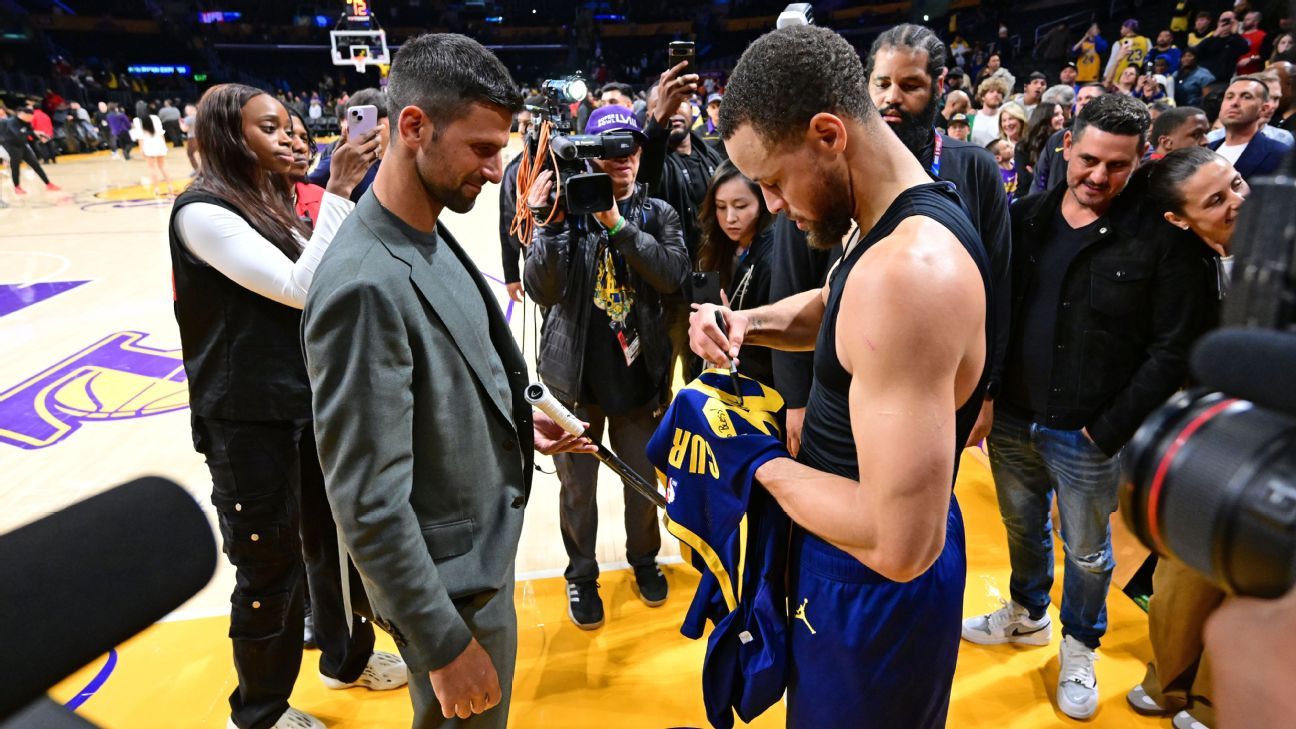 Djokovic se reunió con otra superestrella de la NBA - ESPN