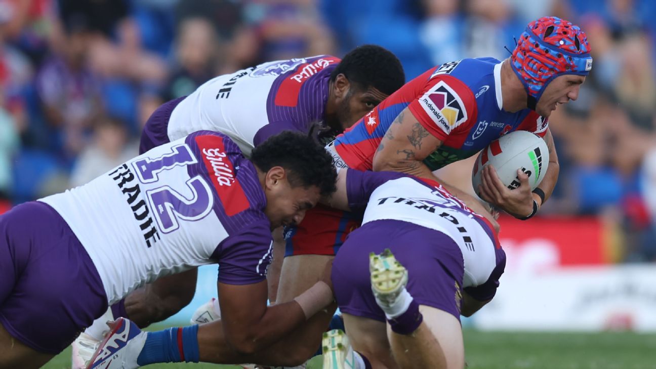 Knights edge Storm but halves dilemma remains - ESPN