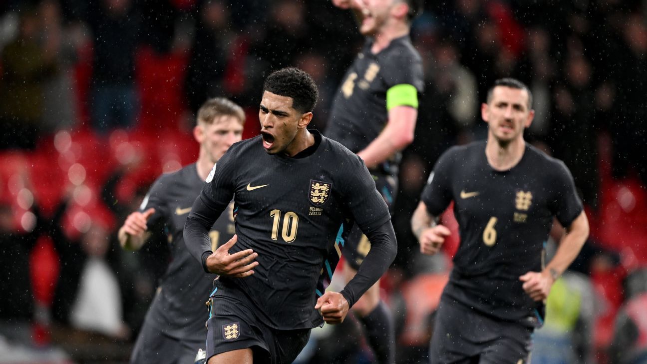 Inglaterra logró un agónico empate ante Bélgica en Wembley - ESPN
