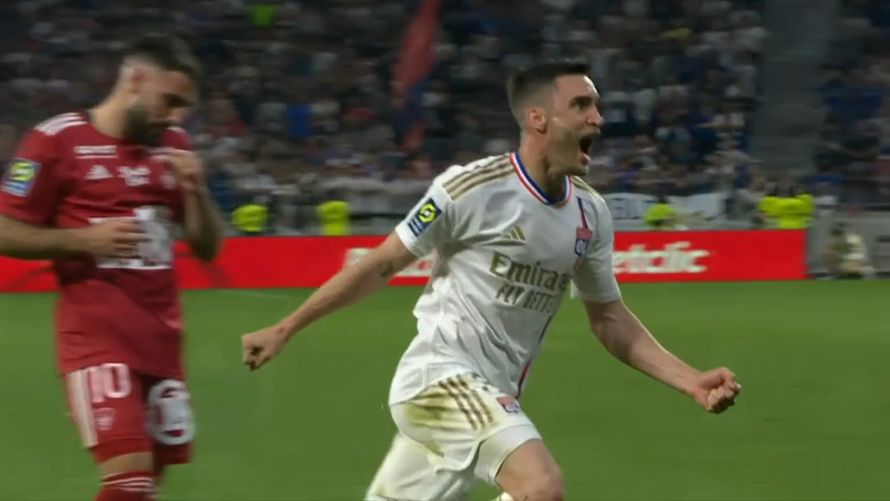 Tagliafico: golazo y explusión en el épico triunfo de Lyon vs. Brest - ESPN