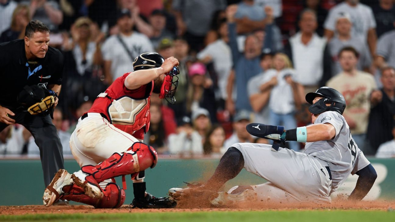 Red Sox vs. Yankees: Horario y canales, MLB Sunday Night Baseball - ESPN