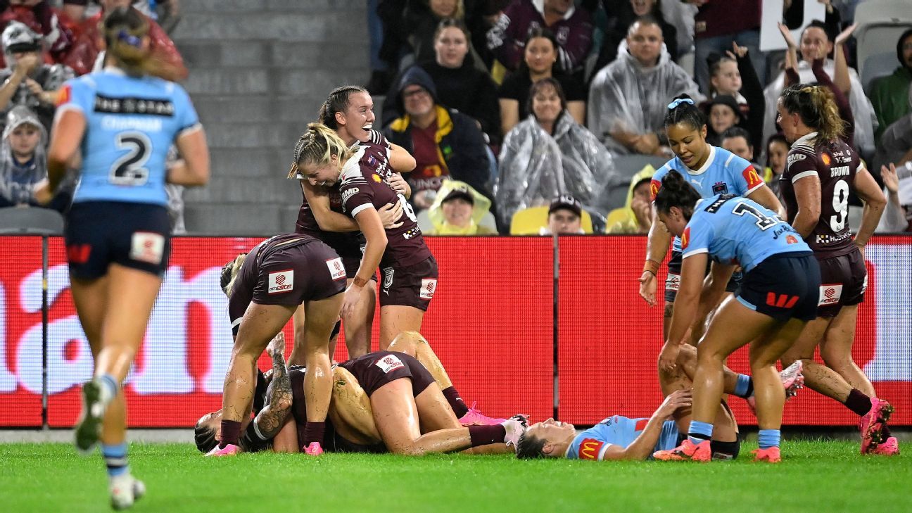 Maroons hold on to clinch women's Origin decider - ESPN