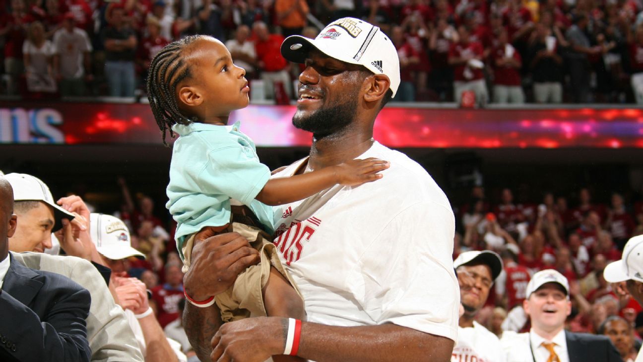 LeBron and Bronny James through the years - ESPN