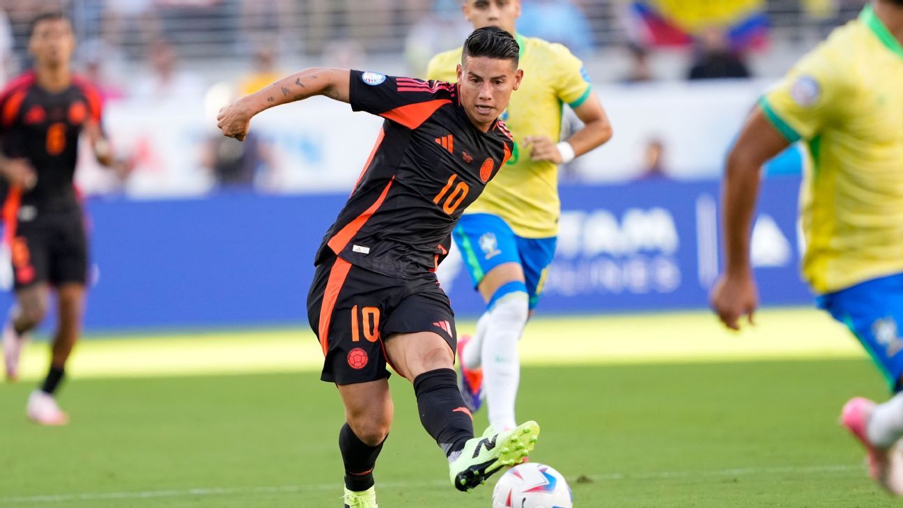La Copa América incluye a James y Muñoz en su equipo ideal de la fecha ...