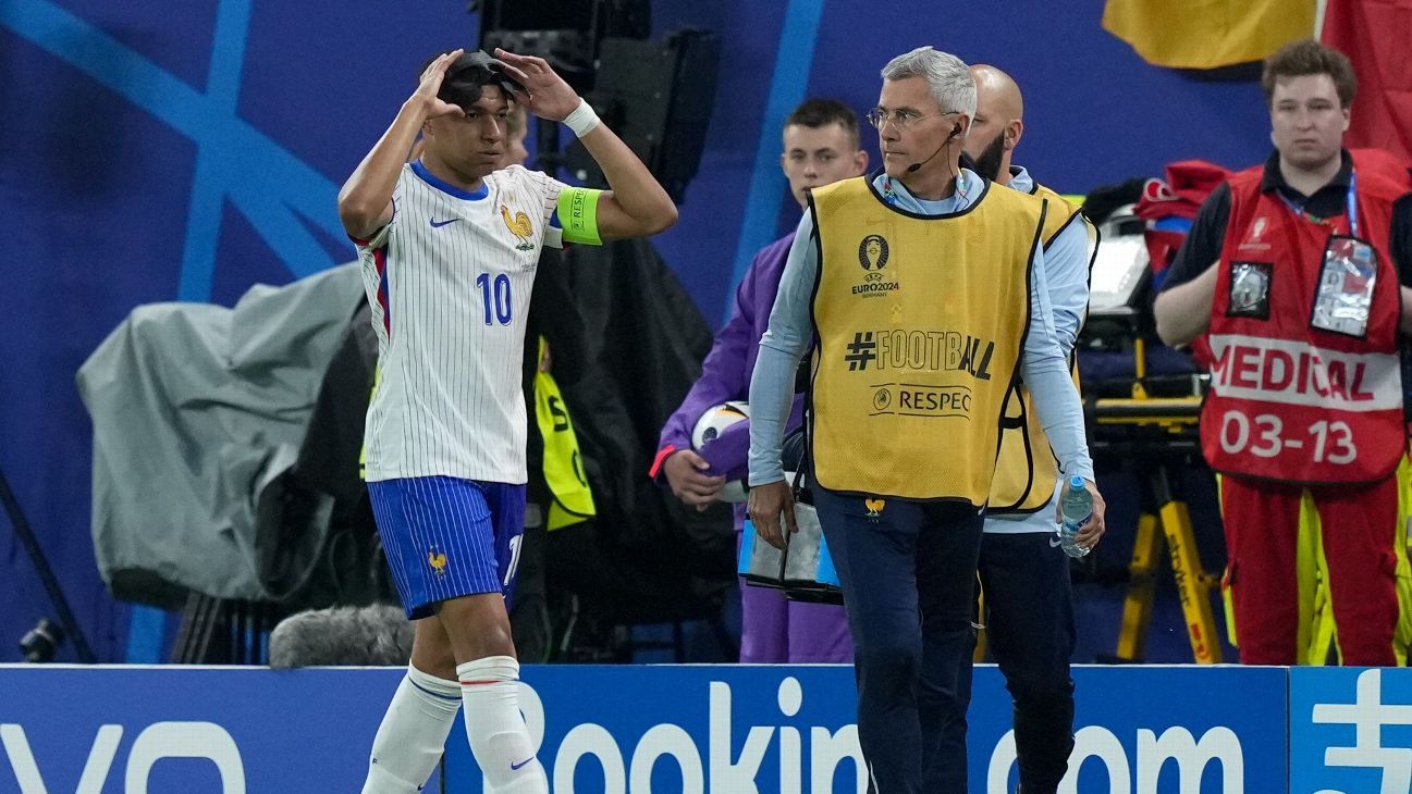 Tired Mbappé asks to come out, misses shootout in France win - ESPN