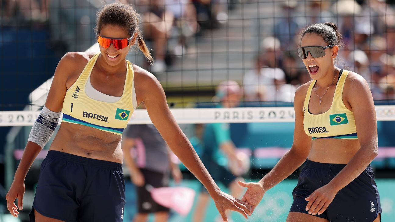 Ana Patrícia/Duda dão show no vôlei de praia e garantem liderança - ESPN