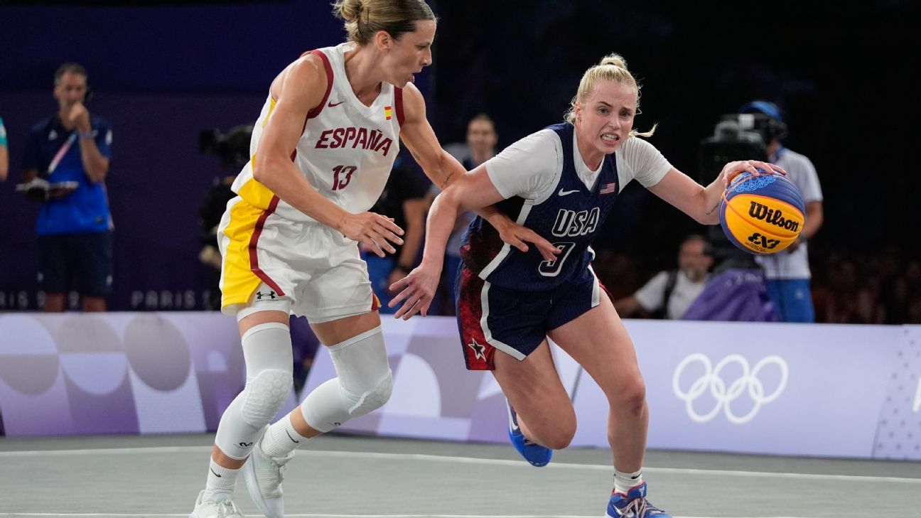 U.S. women's 3x3 basketball ends skid; men still winless - ESPN