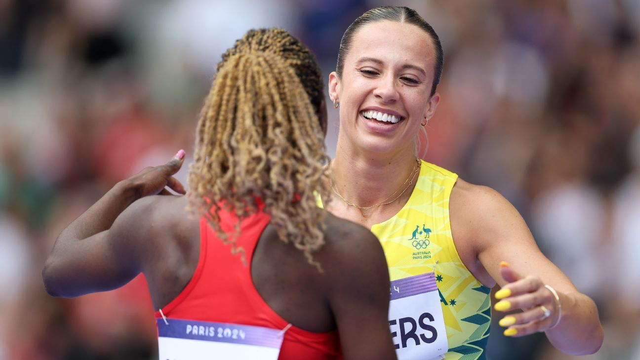 Sprinter Masters achieves 24-year Aussie first; high-jumpers advance - ESPN