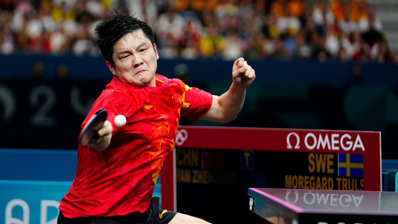 China's Fan Zhendong wins table tennis gold at Paris Olympics - ESPN