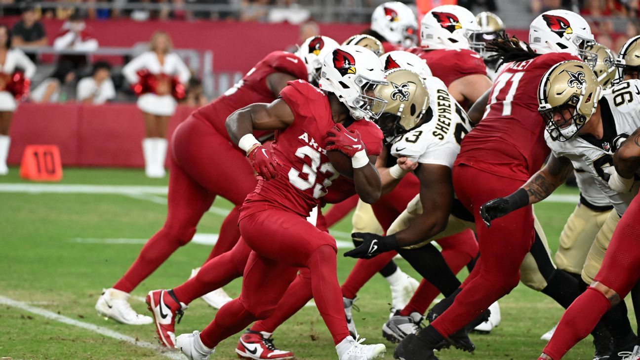 How Cards rookie Trey Benson found a mentor in Michael Carter - ESPN