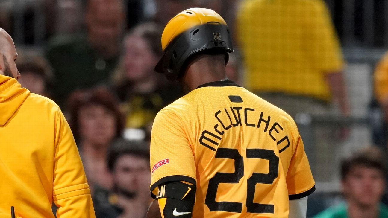 Pirates lose Andrew McCutchen, Oneil Cruz to injuries in 7th - ESPN