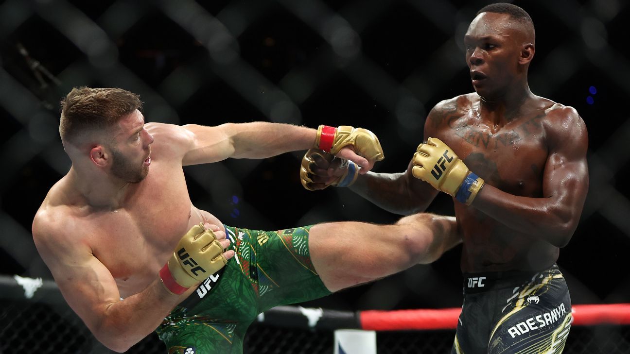 UFC 305 fight grades: Du Plessis, Kara-France, Prates earn top marks - ESPN