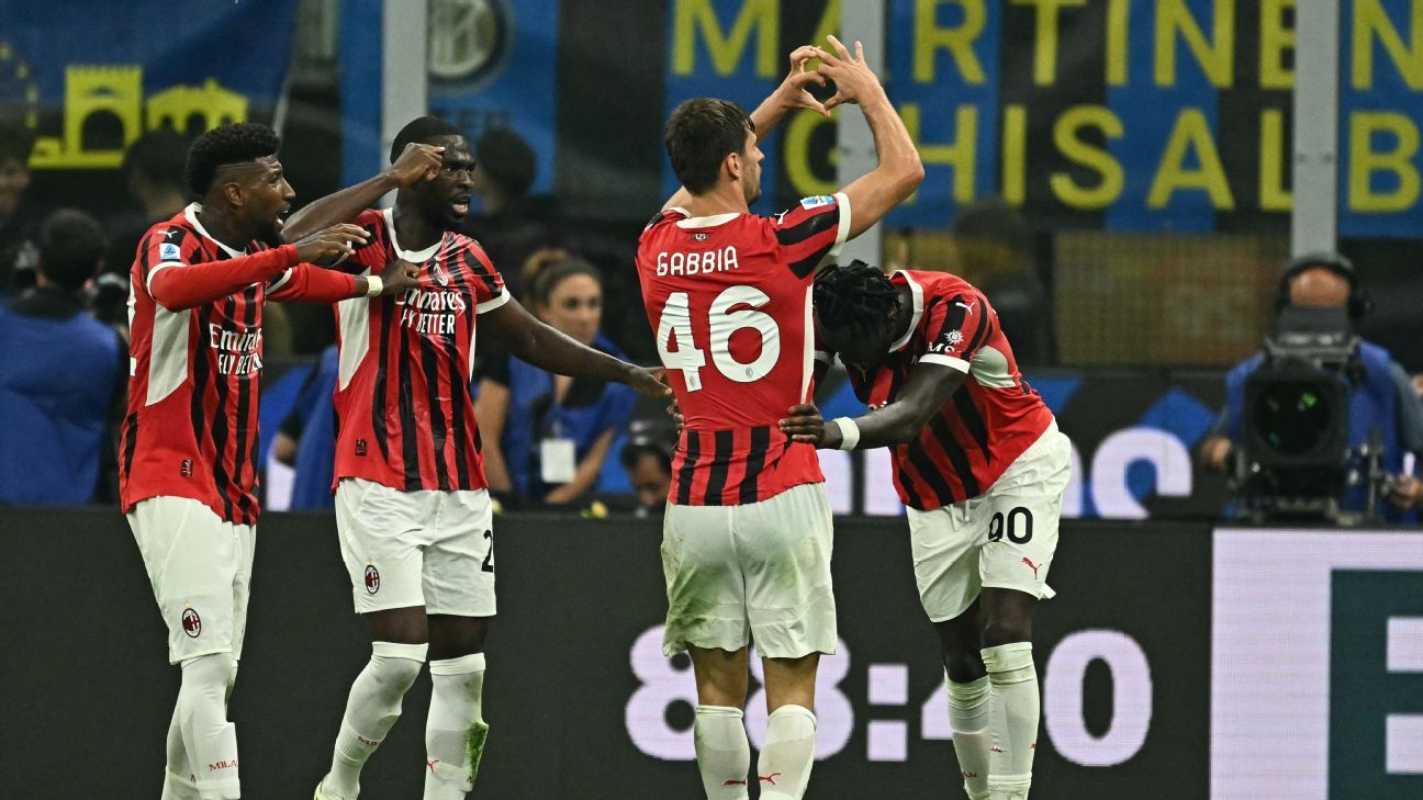 Milan venció de forma agónica a Inter en el clásico - ESPN