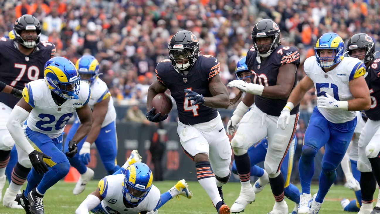 D'Andre Swift sparks Bears' run game, offense in win over Rams - ESPN