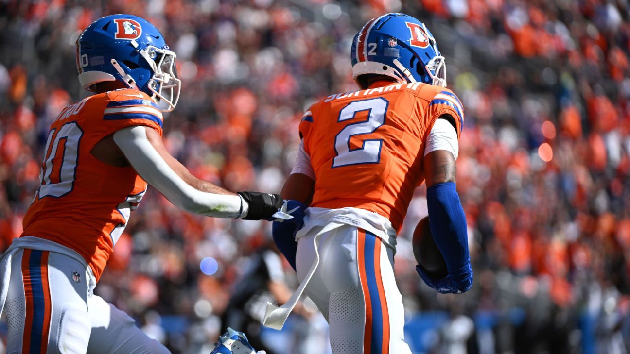 Broncos CB Pat Surtain returns interception 100 yards for touchdown - ESPN