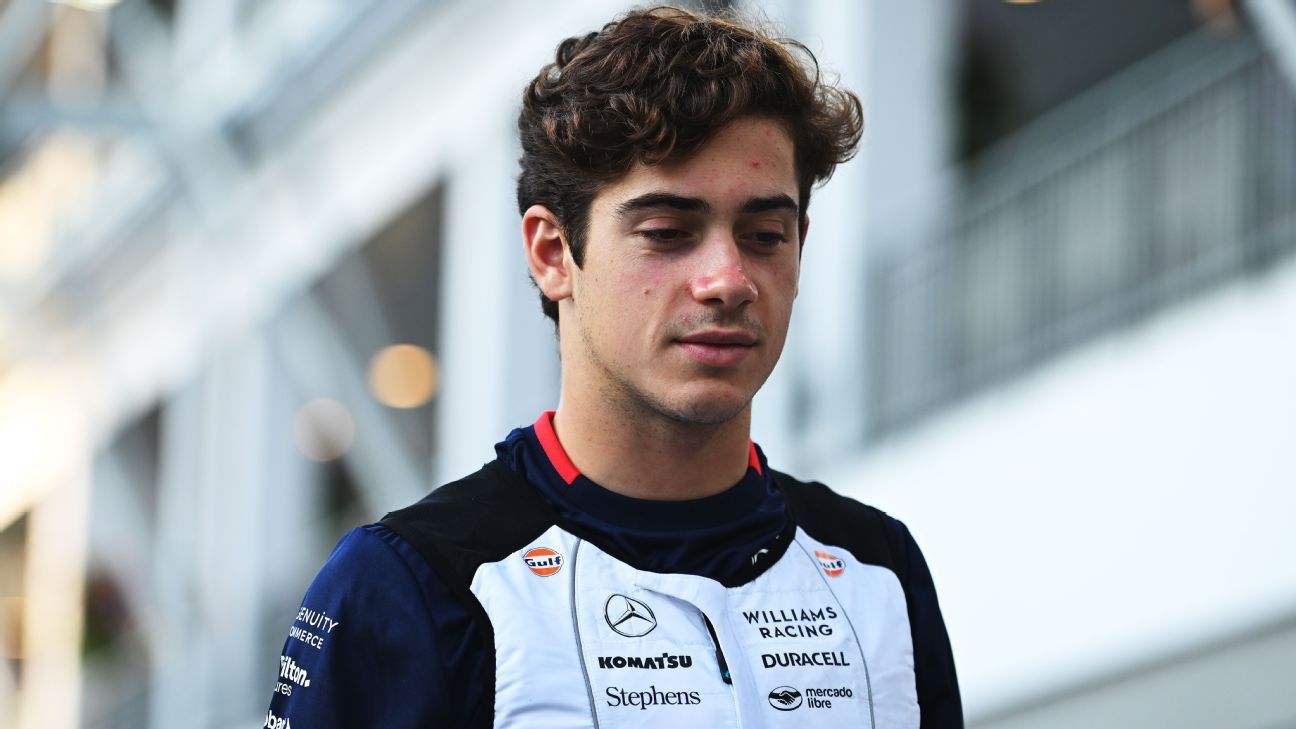 Colapinto recibió más elogios en la Fórmula 1, ahora del director de Red Bull - ESPN