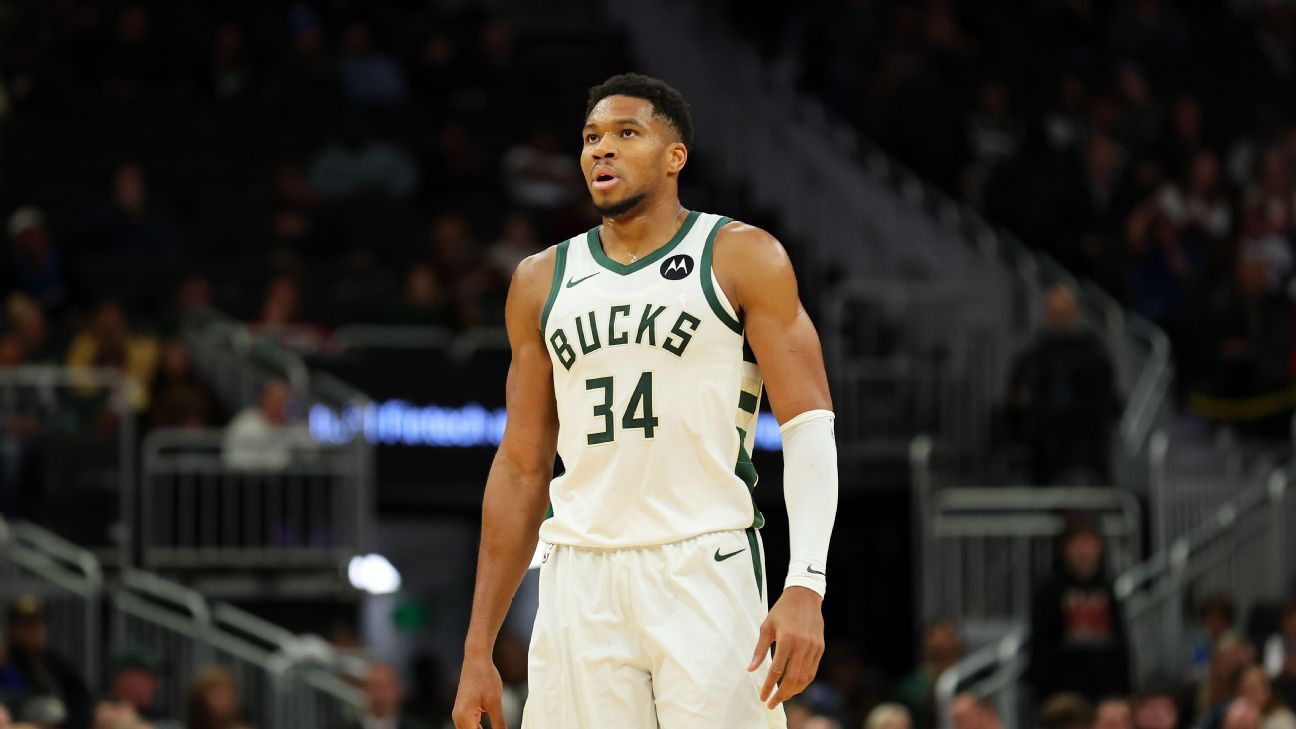Giannis Antetokounmpo out vs. Cavs with right adductor strain - ESPN