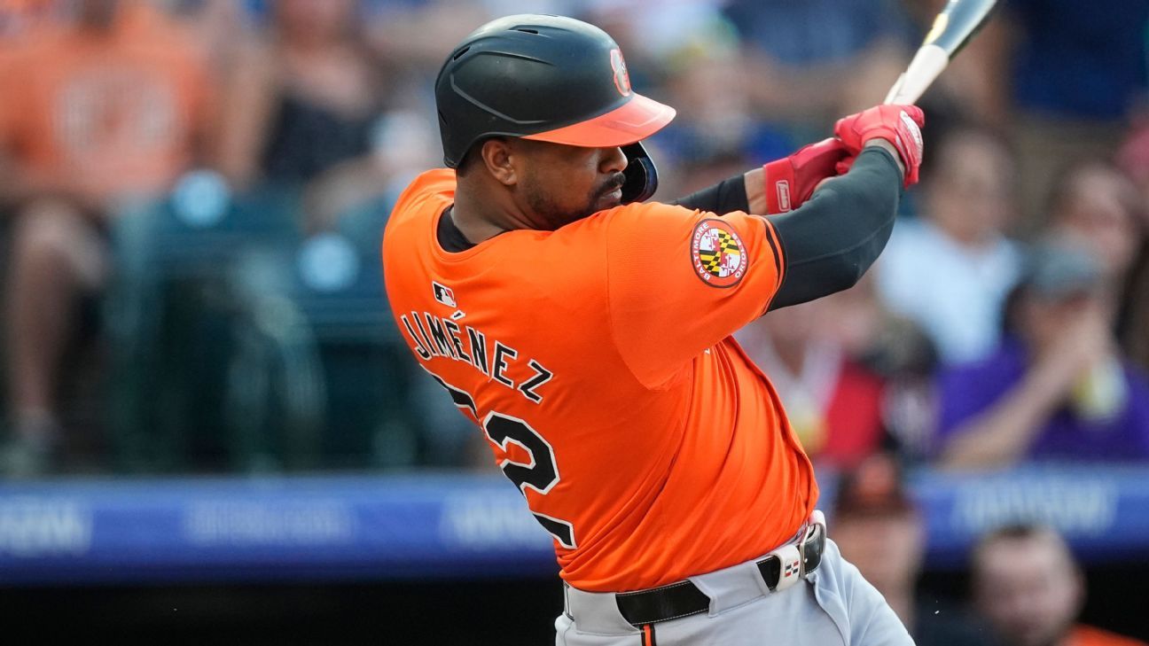 Orioles declina opción para 2025 del dominicano Eloy Jiménez - ESPN