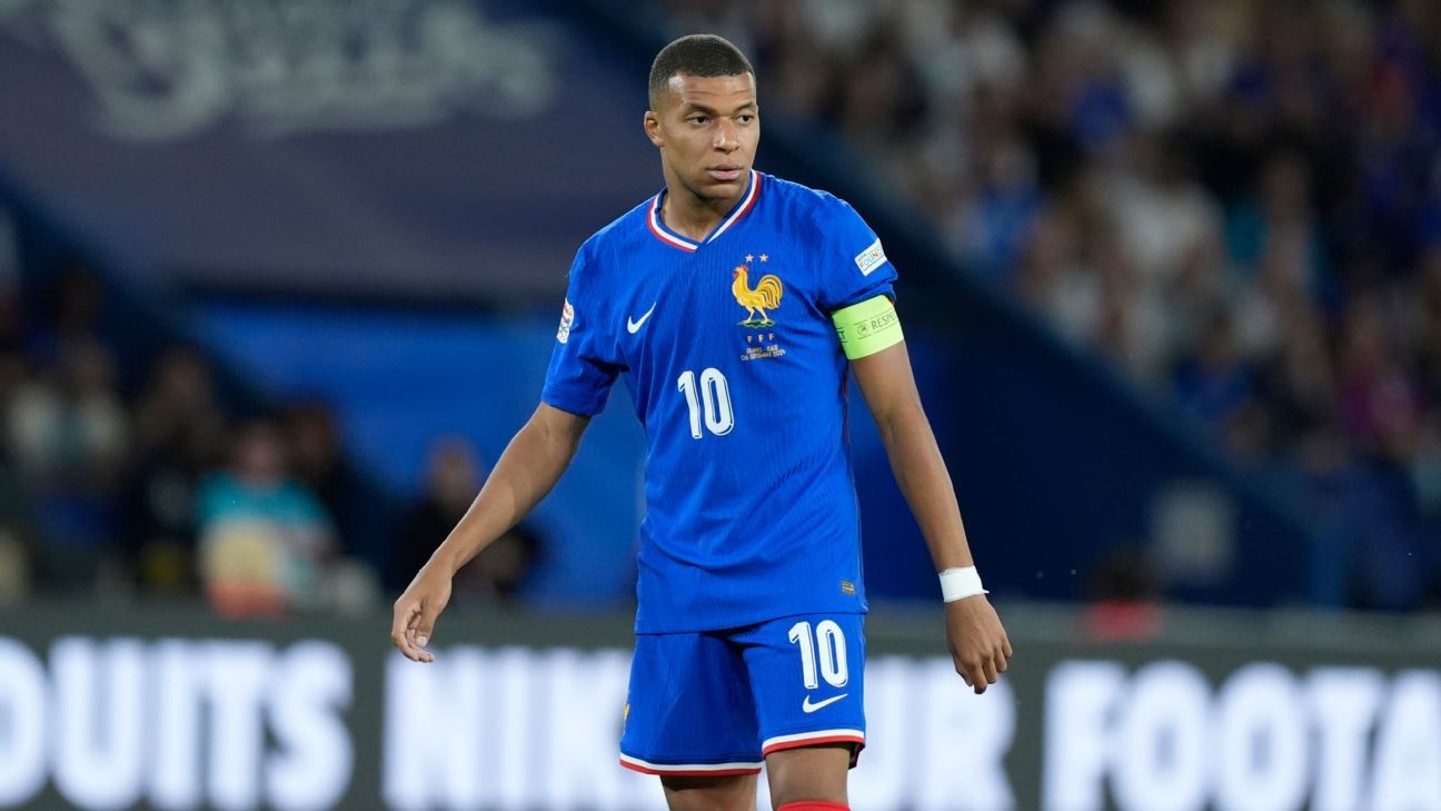 Kylian Mbappé omitted from France squad amid poor form - ESPN
