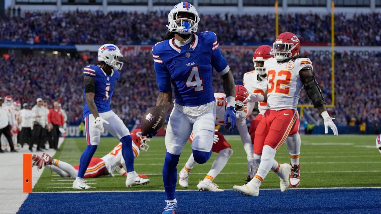 James Cook y Bills pactan extensión de 4 años y $48 millones - ESPN