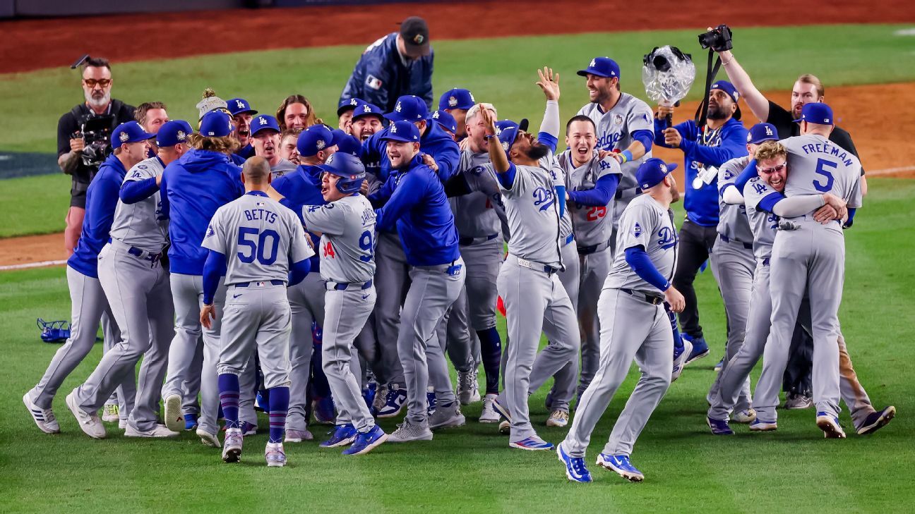 Dodgers se reparte bolsa de 46 millones de dólares por ganar Serie ...