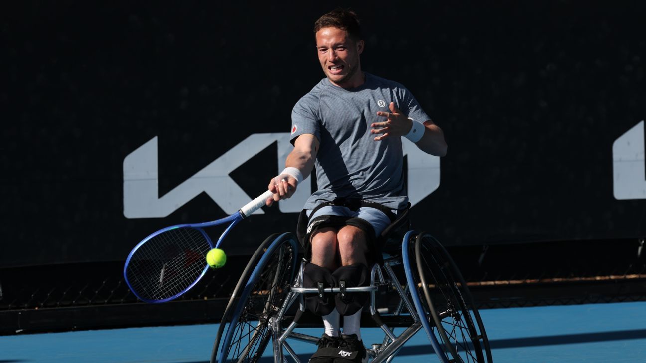 Australian Open: Alfie Hewett in wheelchair singles, doubles finals - ESPN