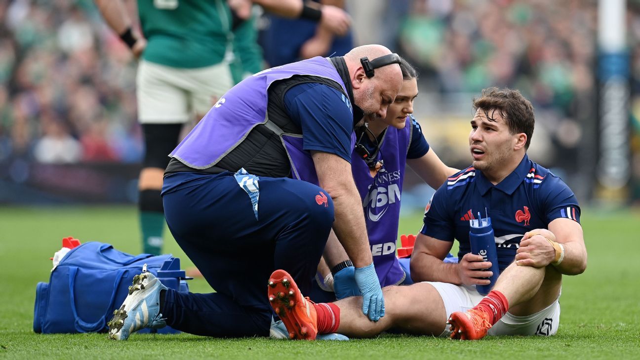 Antoine Dupont se operará la rodilla este lunes en Toulouse - ESPN