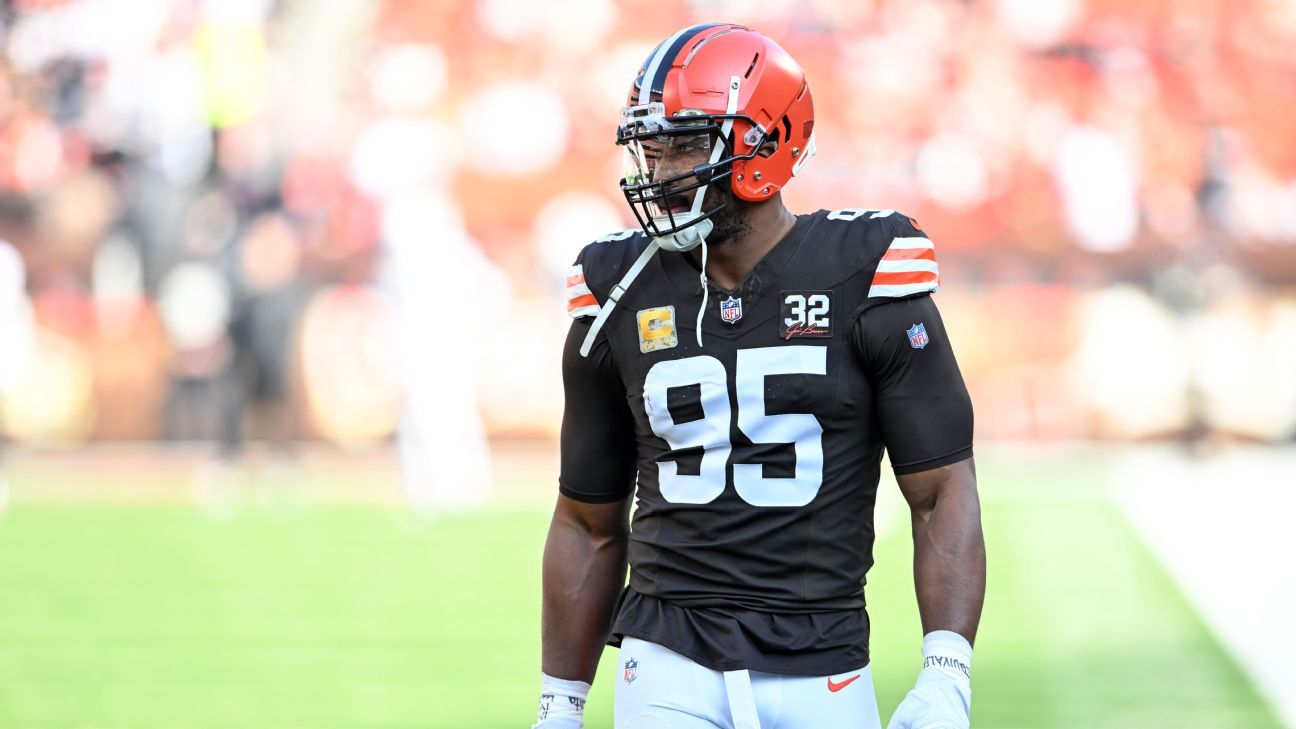 Myles Garrett acuerda extensión récord con Cleveland Browns - ESPN