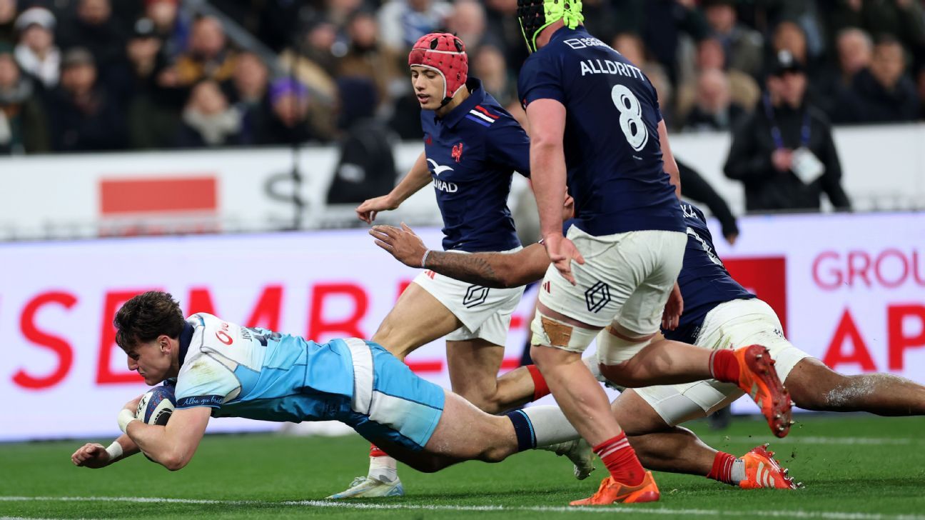 La imagen que publicó Seis Naciones sobre el try anulado a Tom Jordan ...