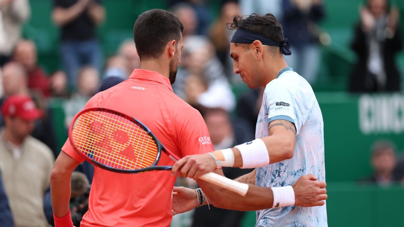 Los mejores momentos de Alejandro Tabilo vs. Novak Djokovic en segunda ronda de Monte-Carlo - ESPN