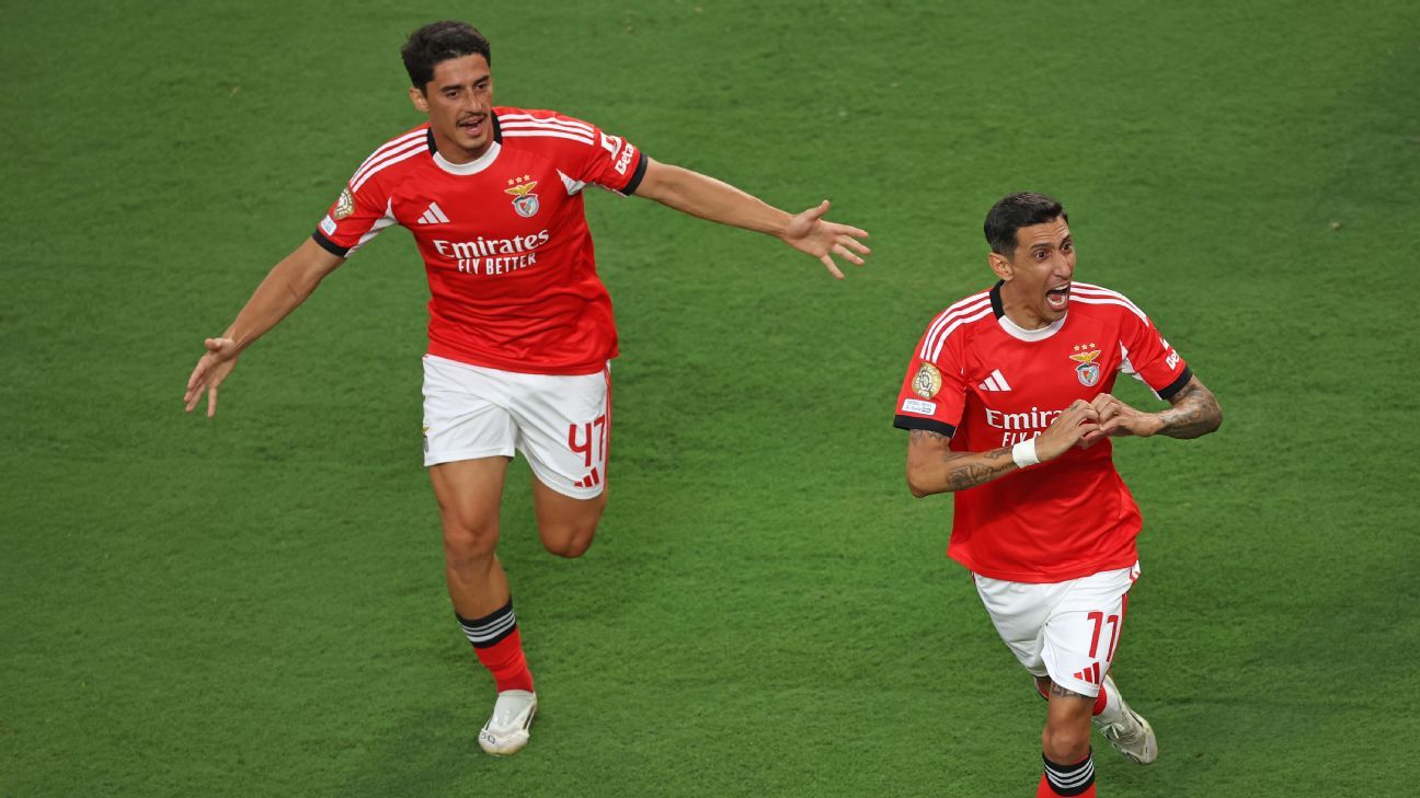 En el final, Benfica lo empató con un penal de Ángel Di María ante ...
