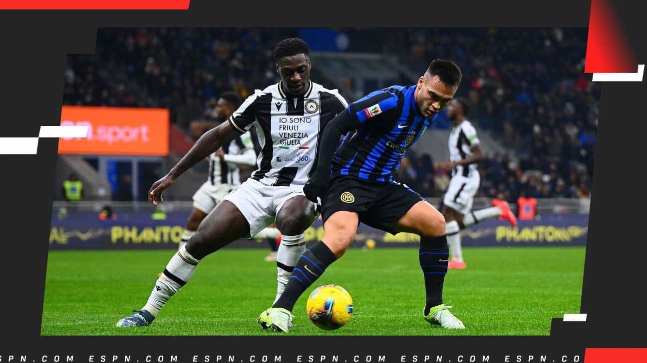 ¡EN VIVO! Inter busca su segundo triunfo ante Udinese en la Serie A - ESPN