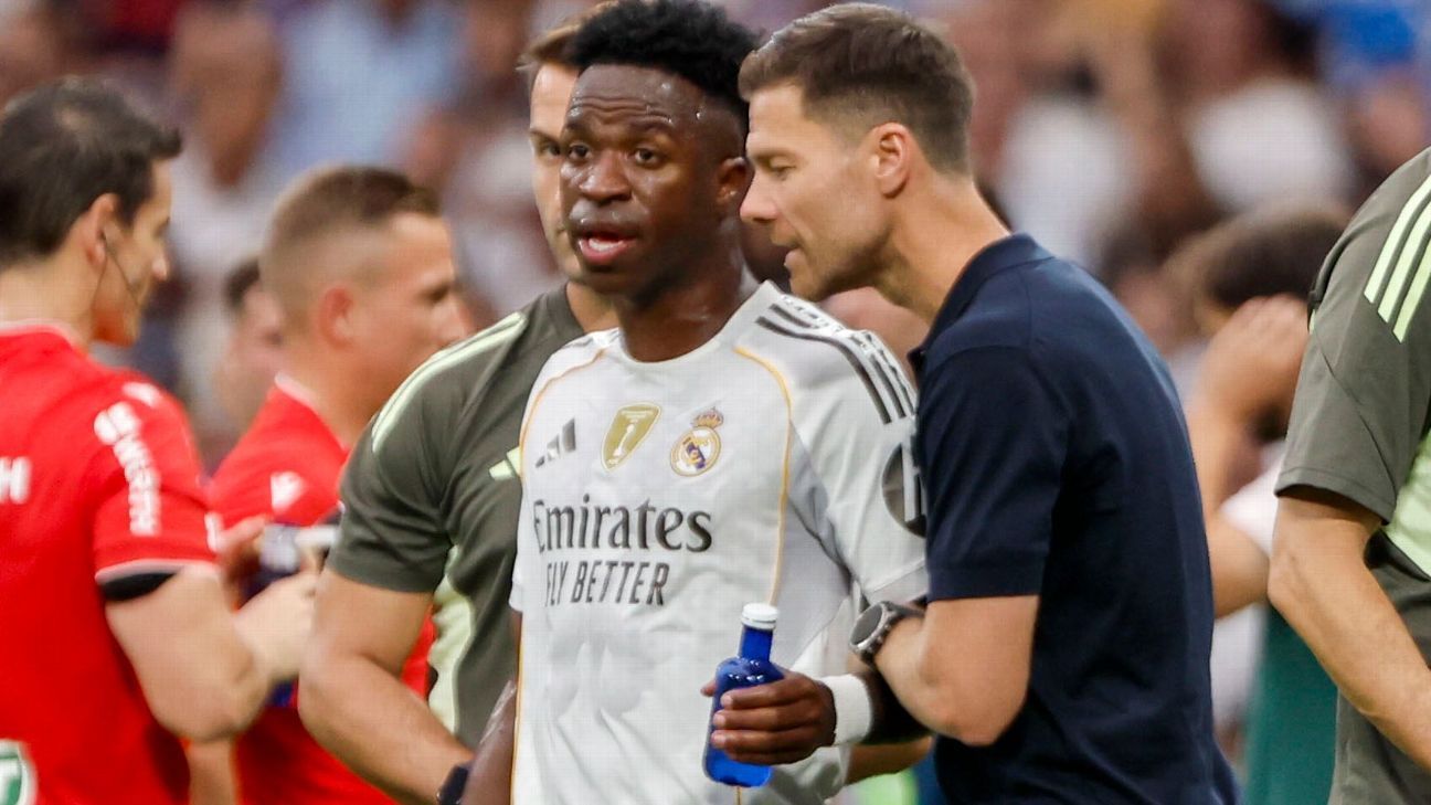 Xabi considera "normal" la molestia de Vinícius tras sustituirlo - ESPN