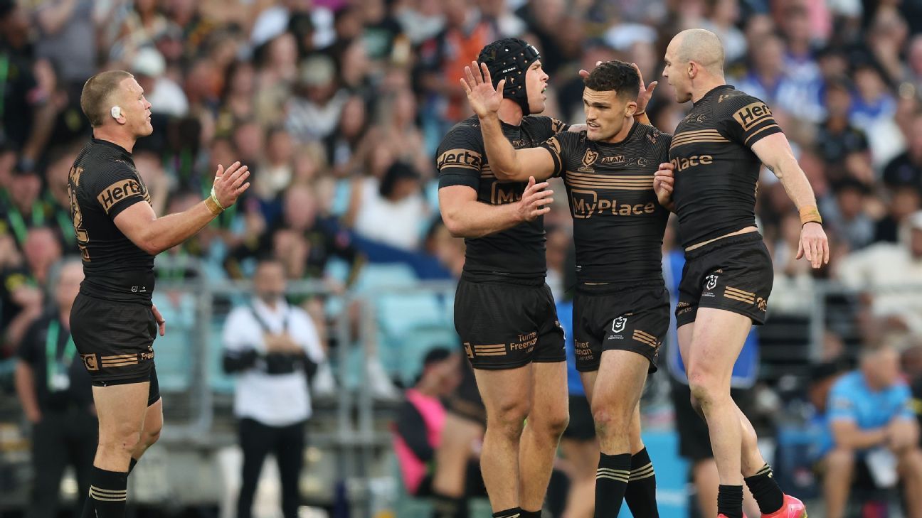 Penrith thrash Dogs to keep dream of five straight alive - ESPN