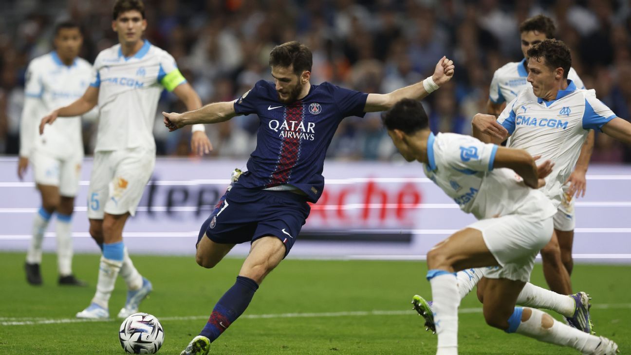 Olympique de Marsella le ganó el clásico a PSG por la Ligue 1 - ESPN