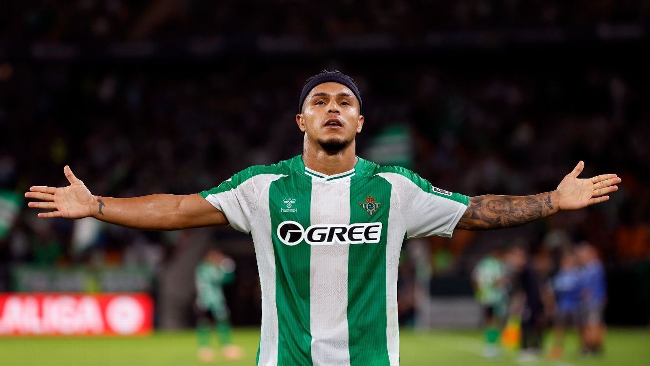 Video: Cucho Hernández marcó un golazo en el Betis vs Osasuna - ESPN