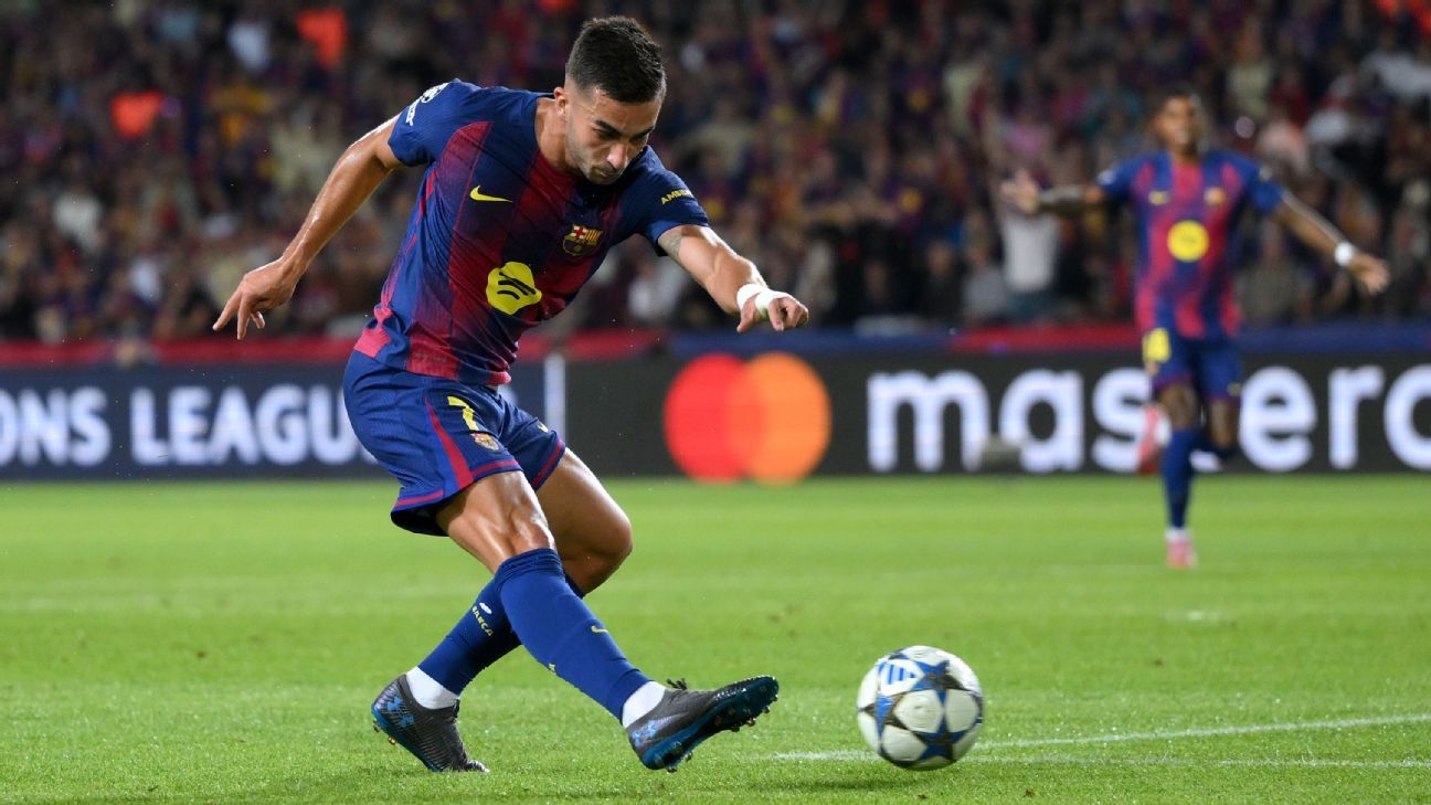 Ferran Torres Abrió El Marcador En Barcelona Vs Psg En Champions Espn