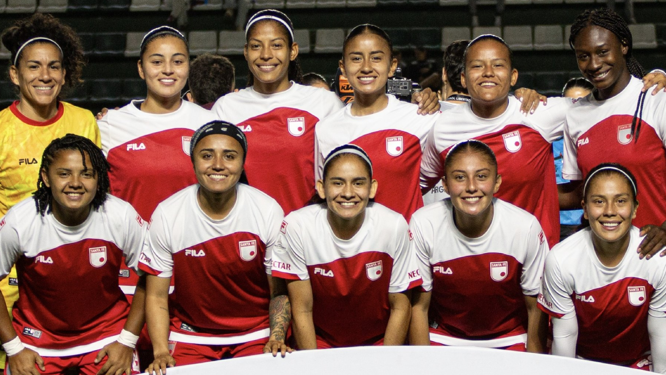 Aplastante: Santa Fe goleó a Always Ready en su inicio de Libertadores Femenina 2025 - ESPN