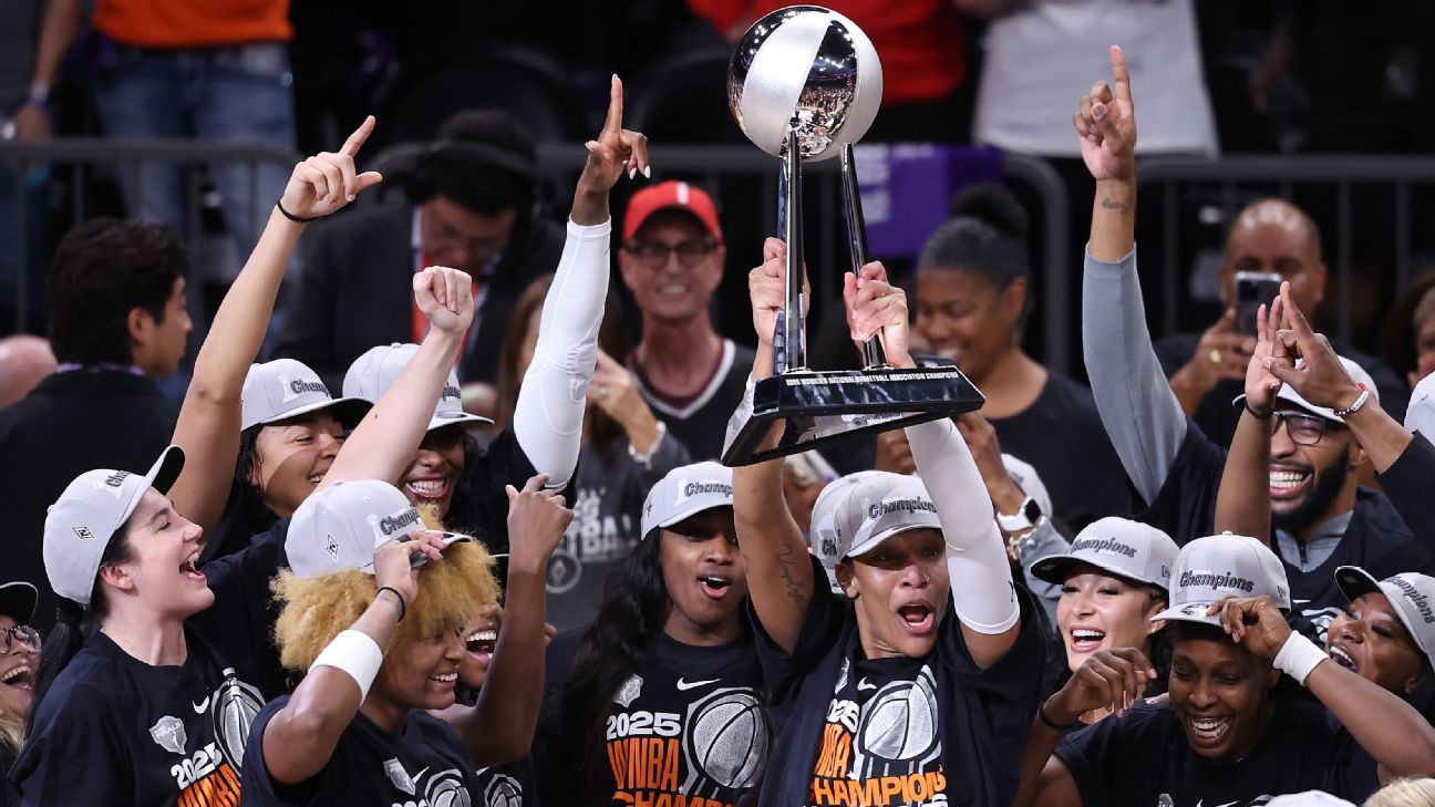 Aces sweep Mercury in 4 games to win 2025 WNBA championship - ESPN