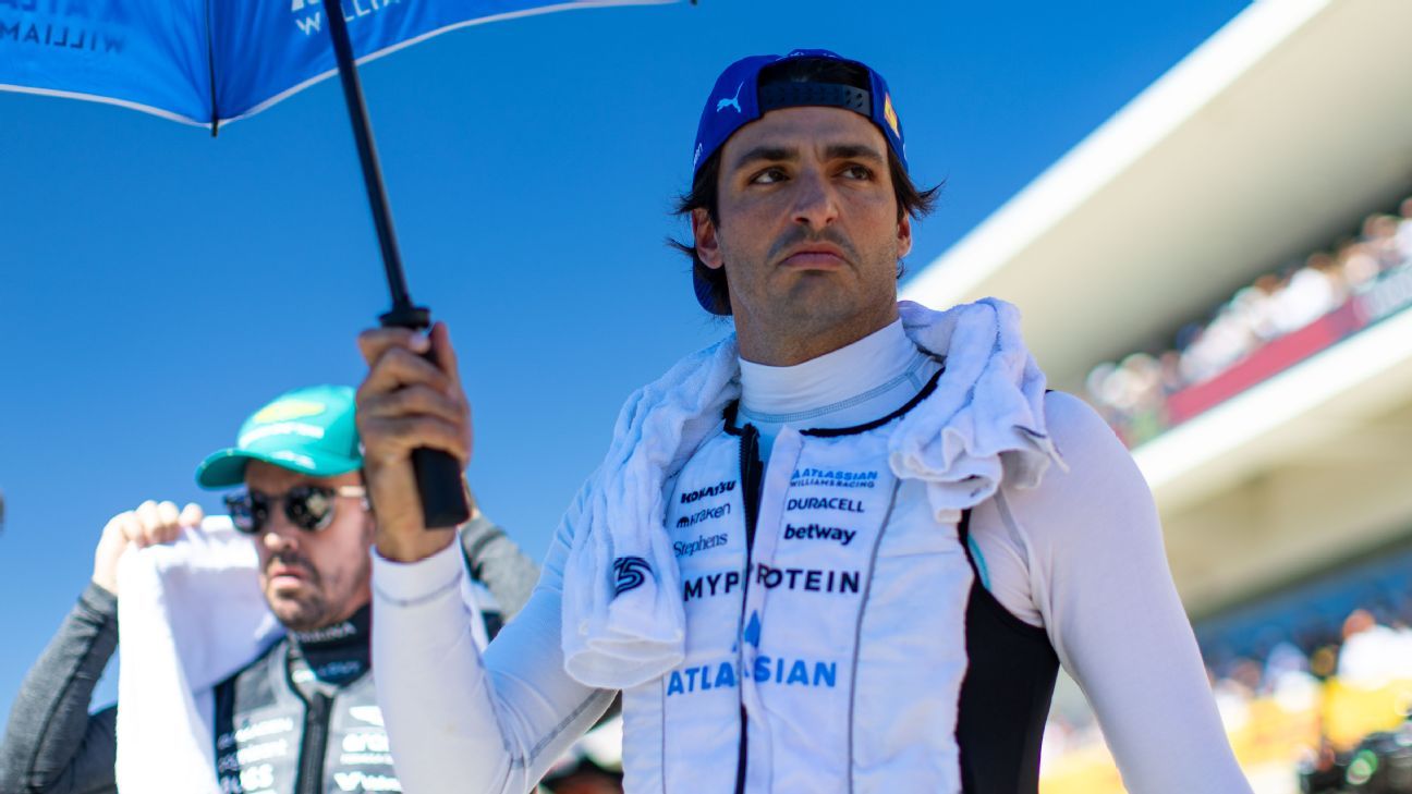 Sainz handed 5-place grid drop at Mexico GP for Antonelli collision - ESPN