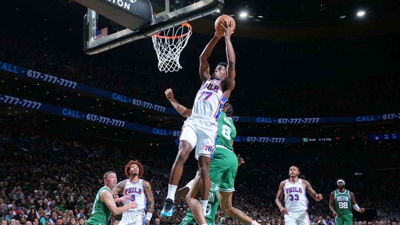 VJ Edgecombe y un primer paso gigante: brilló en su estreno en la NBA ...