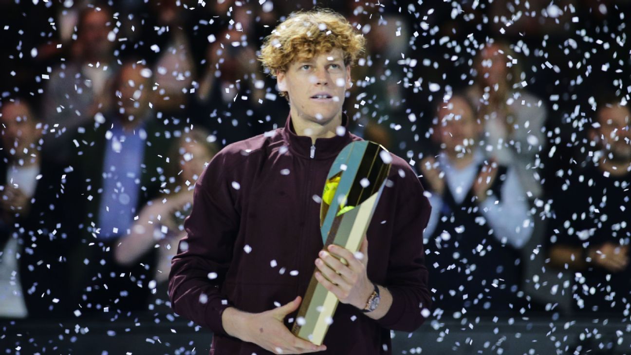 La tierna dedicatoria de Sinner a su novia tras proclamarse campeón en ...