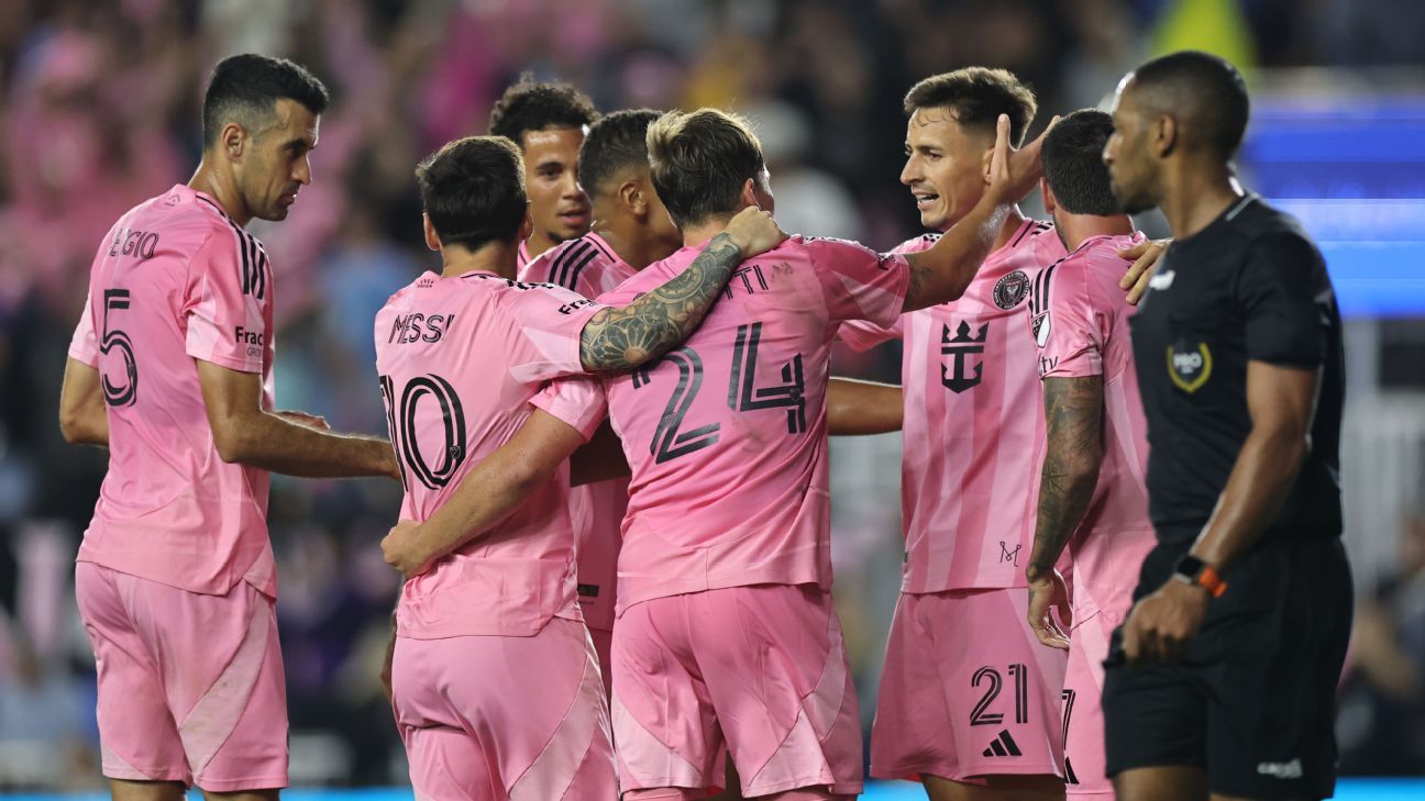 Con un triplete de Allende, Inter Miami goleó a New York City y jugará ...