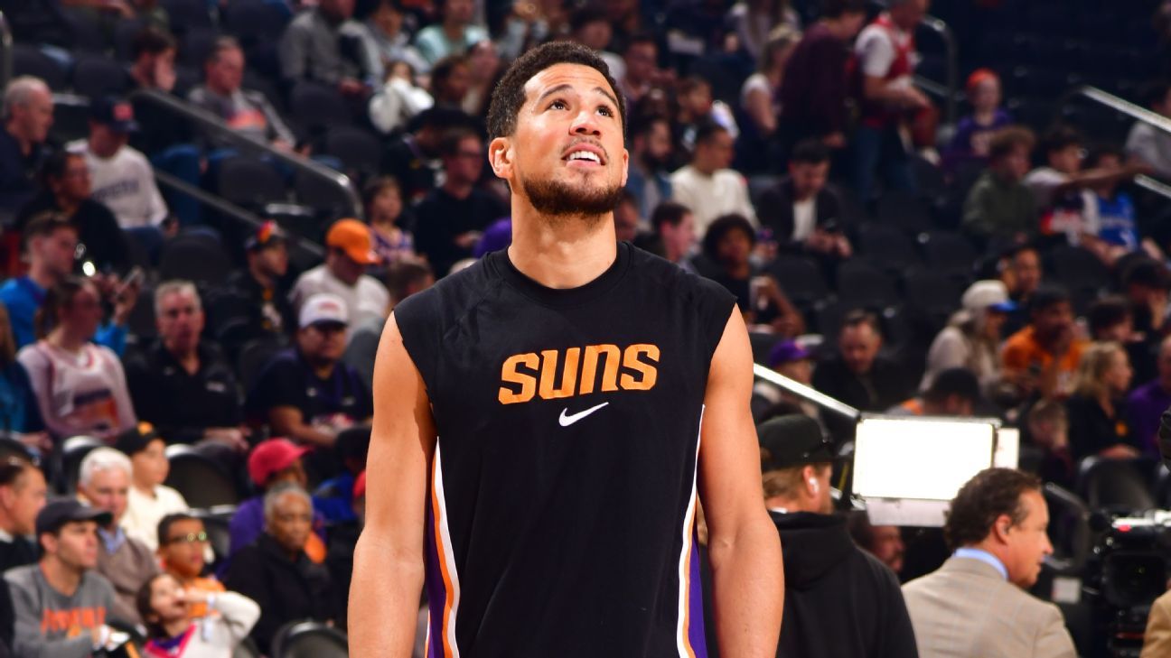 Devin Booker, baja al menos una semana por distensión en la ingle ...