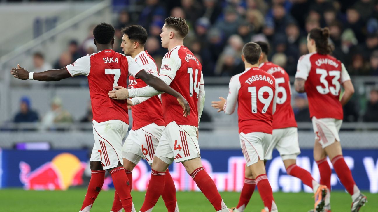Arsenal ganó un partido clave ante Everton y se mantiene en lo más alto ...